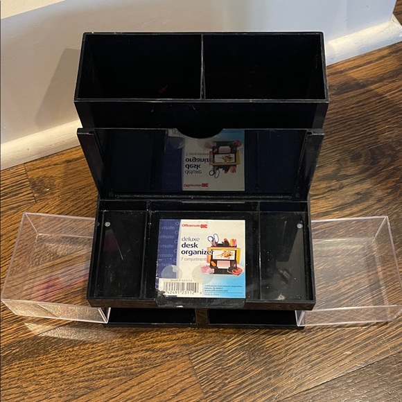 Staples | Storage & Organization | 7 Deluxe Desk Organizer Black And ...